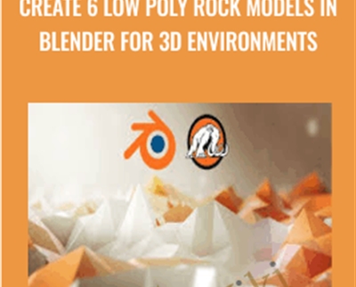 Create 6 low poly rock models in Blender for 3D environments » uTralist